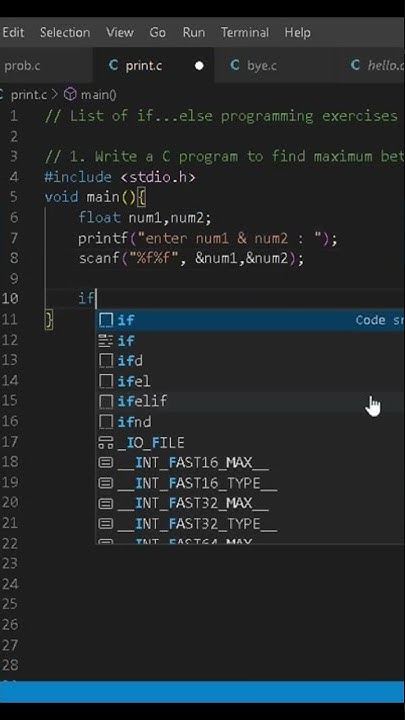 If Else Coding Tutorial In C Coding Ctutorial Learncoding Cprogramming Youtube