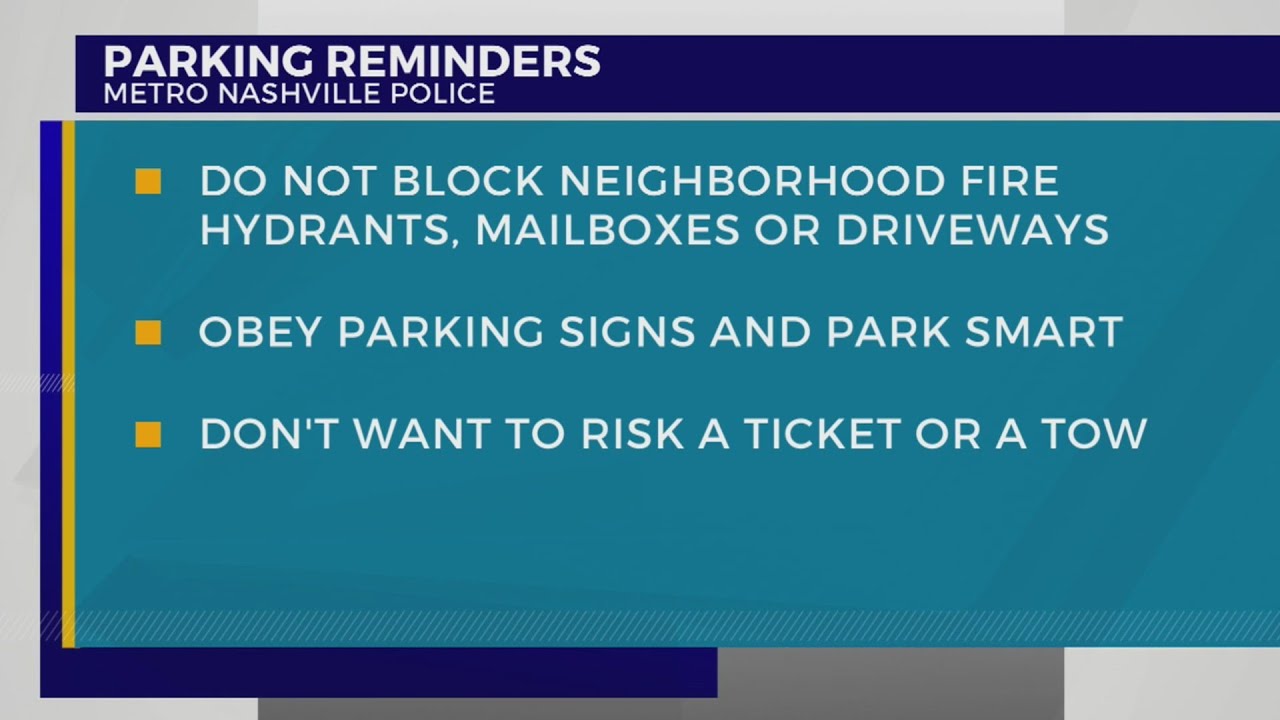 Metro Police share parking reminders - YouTube