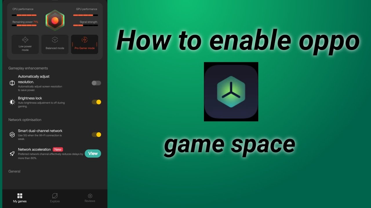 how to enable oppo game space all oppo and realme phone||oppo game ...