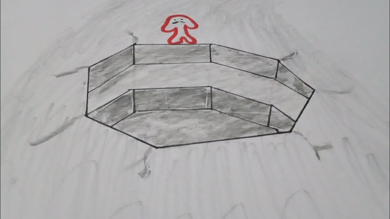 How to draw 3d hole in paper step by step |optical illusion Art | - YouTube