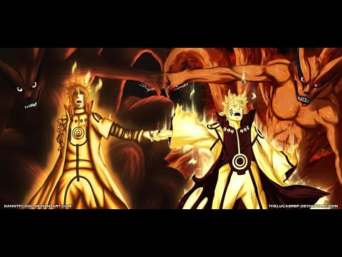 Naruto and his father VS Obito Full fight - YouTube