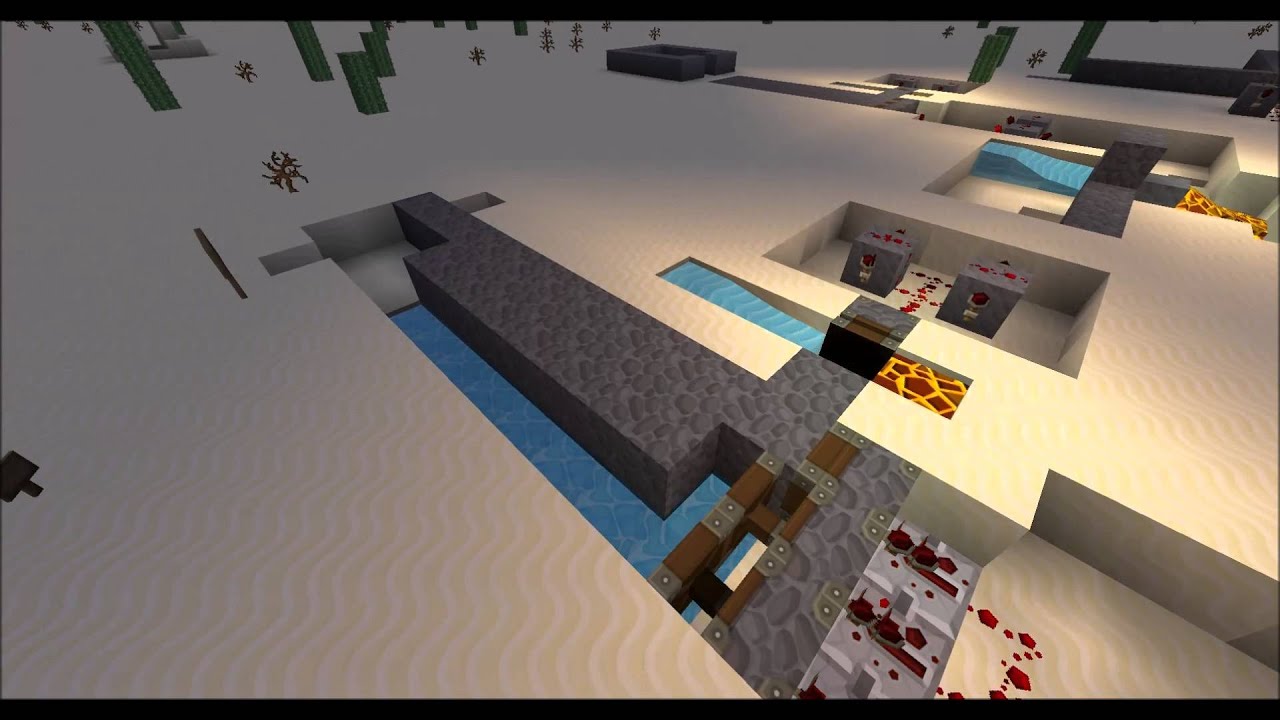 Minecraft - How to make fast cobble generator/bridge - YouTube