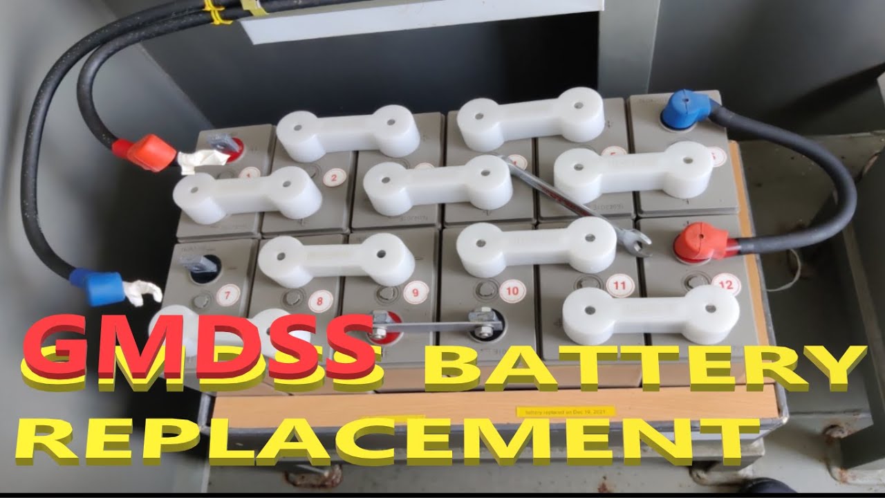 GMDSS BATTERY REPLACEMENT IN LPG TANKER VESSEL - YouTube