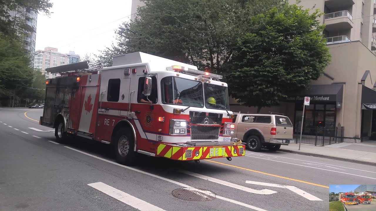 Vancouver Fire Rescue Engine 7 Responding - YouTube