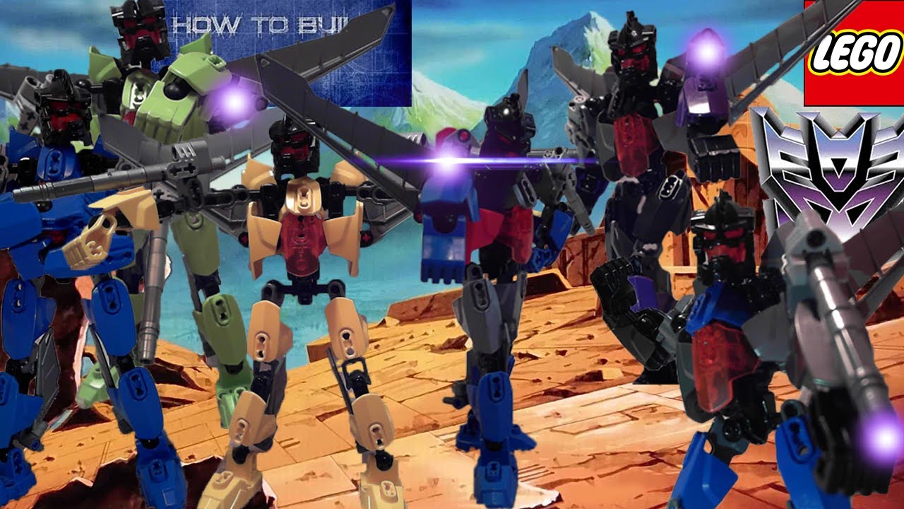LEGO how to build Starscream, Thundercracker, Skywarp, Ionstorm ...