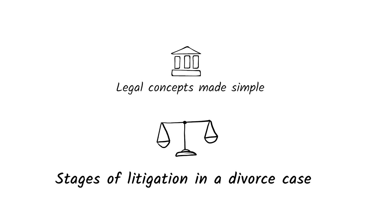 Stages of litigation in a divorce case - YouTube
