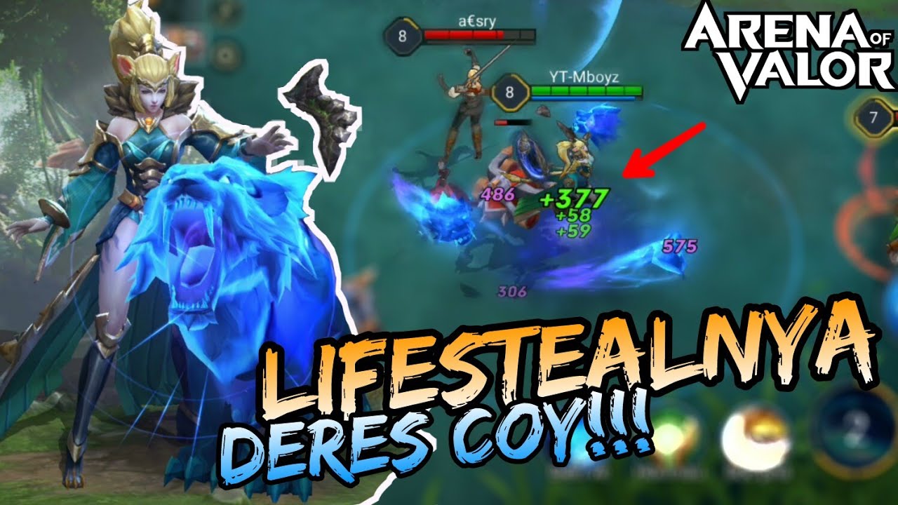 HERO TANK KOK BISA LIFESTEAL !!? - ARUM!! - AOV TEST SERVER GAMEPLAY ...