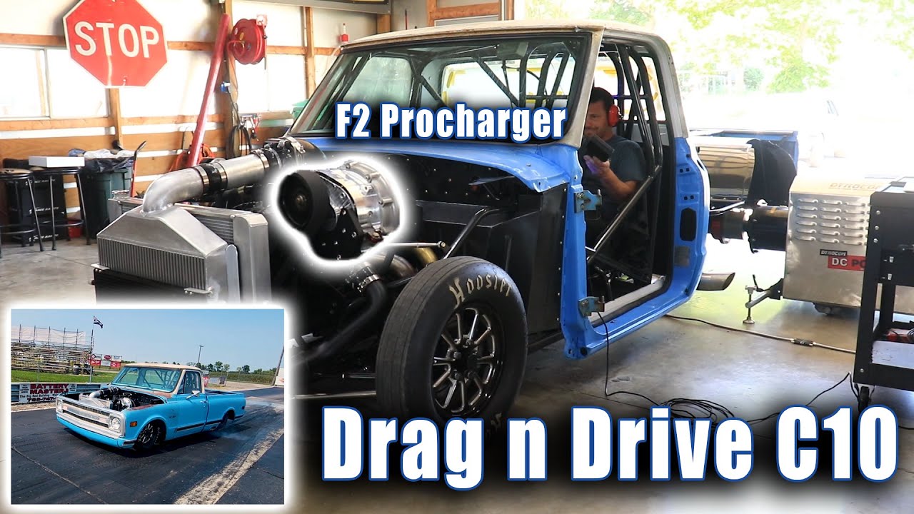 Dyno Testing F2 Procharged Chevy C10 before Sick Week - YouTube