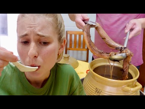 First time trying bull penis soup...