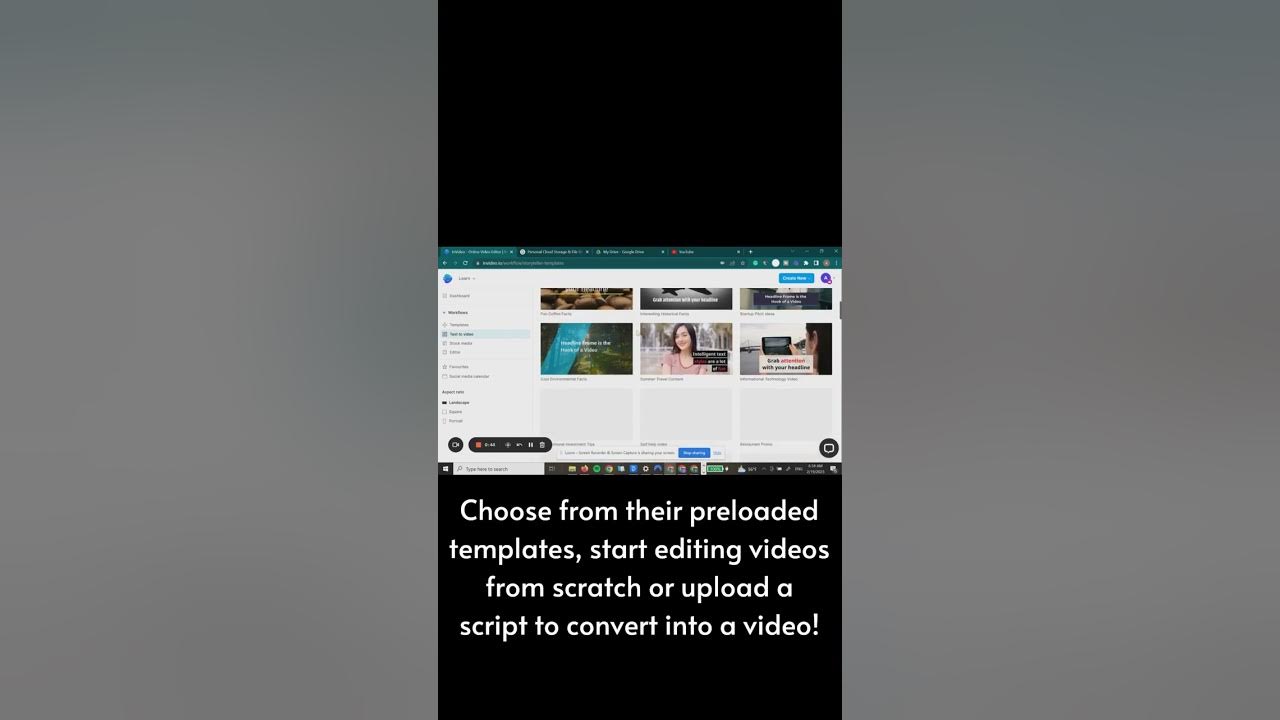 How to create a video from scratch using invideo - YouTube