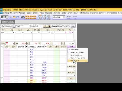 etrading securities - fast order.mp4 - YouTube