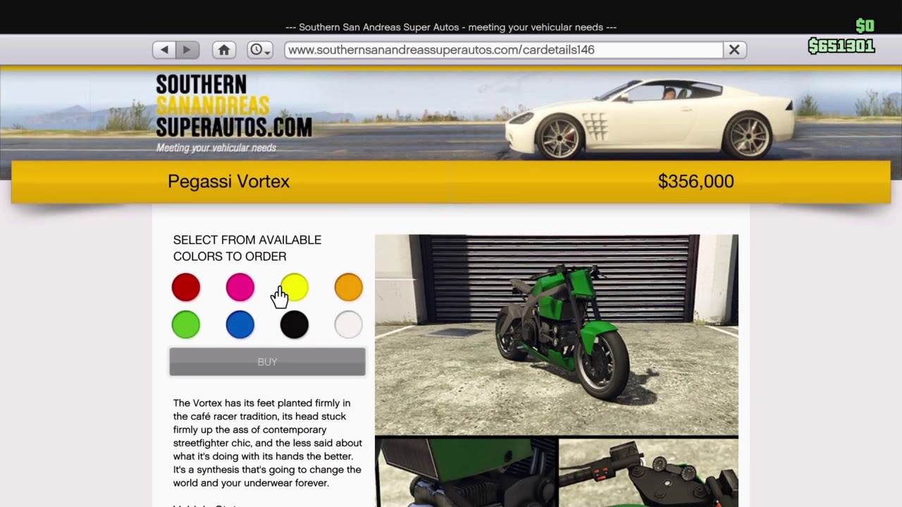 GTA 5 Pegassi Vortex - YouTube