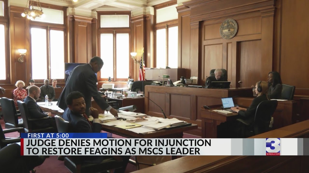 Judge denies injunction in Feagins' case against MSCS - YouTube