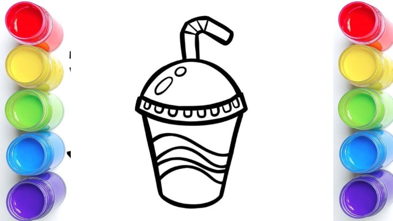 Drink Drawing | How To Draw a Drink Drawing Step By Step For Kids ...
