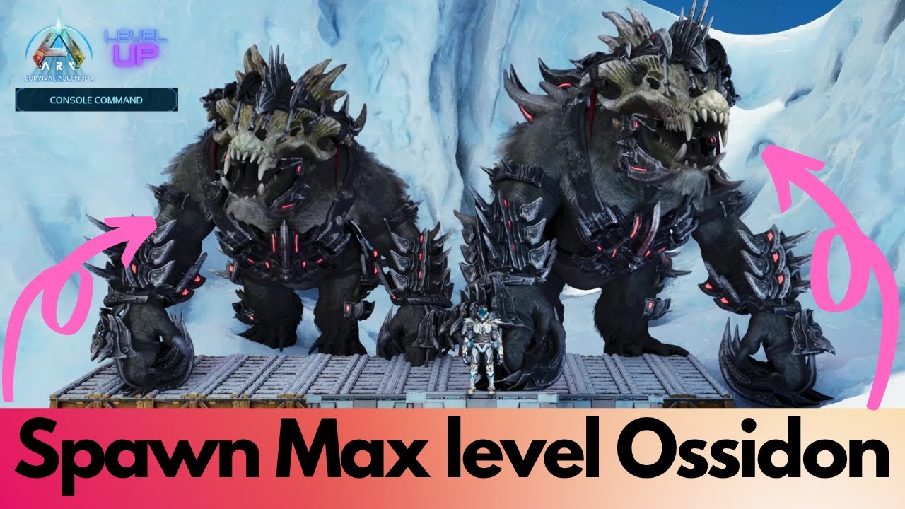 Tamed Ossidon Spawn Command Ark Survival Ascended - YouTube