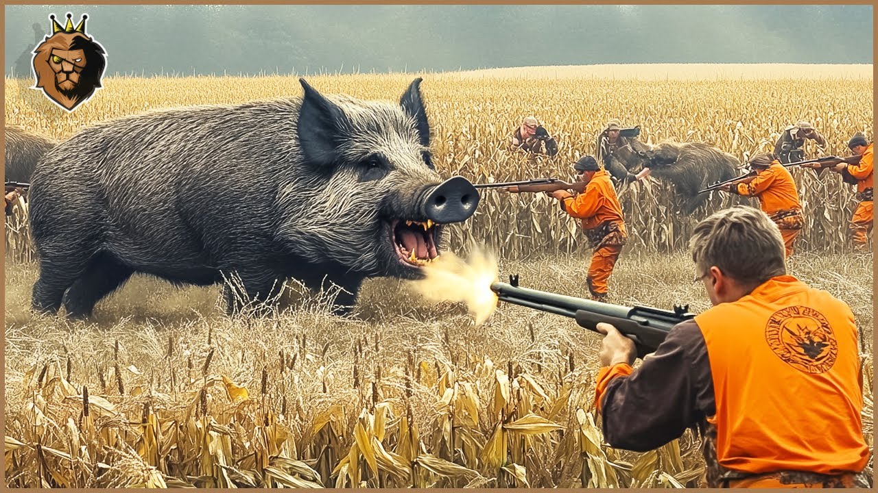 FIGHTING THE WILD BOAR MONSTER! Top Most Impressive Wild Boar Hunting ...