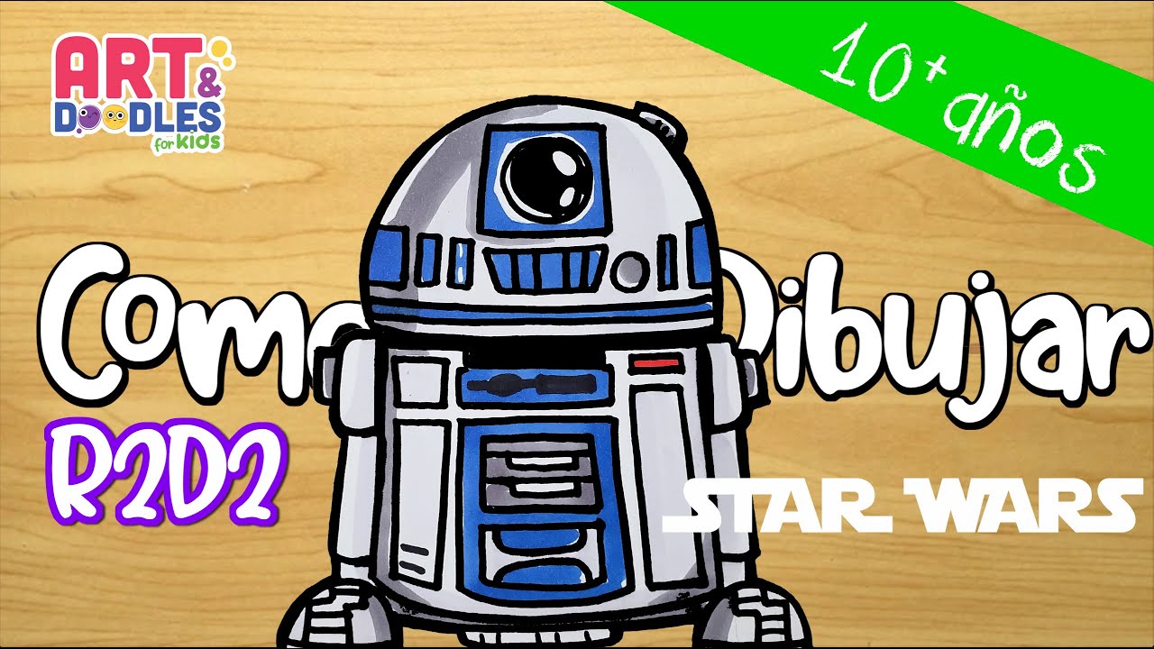 Como dibujar a la R2D2 - paso a paso - YouTube