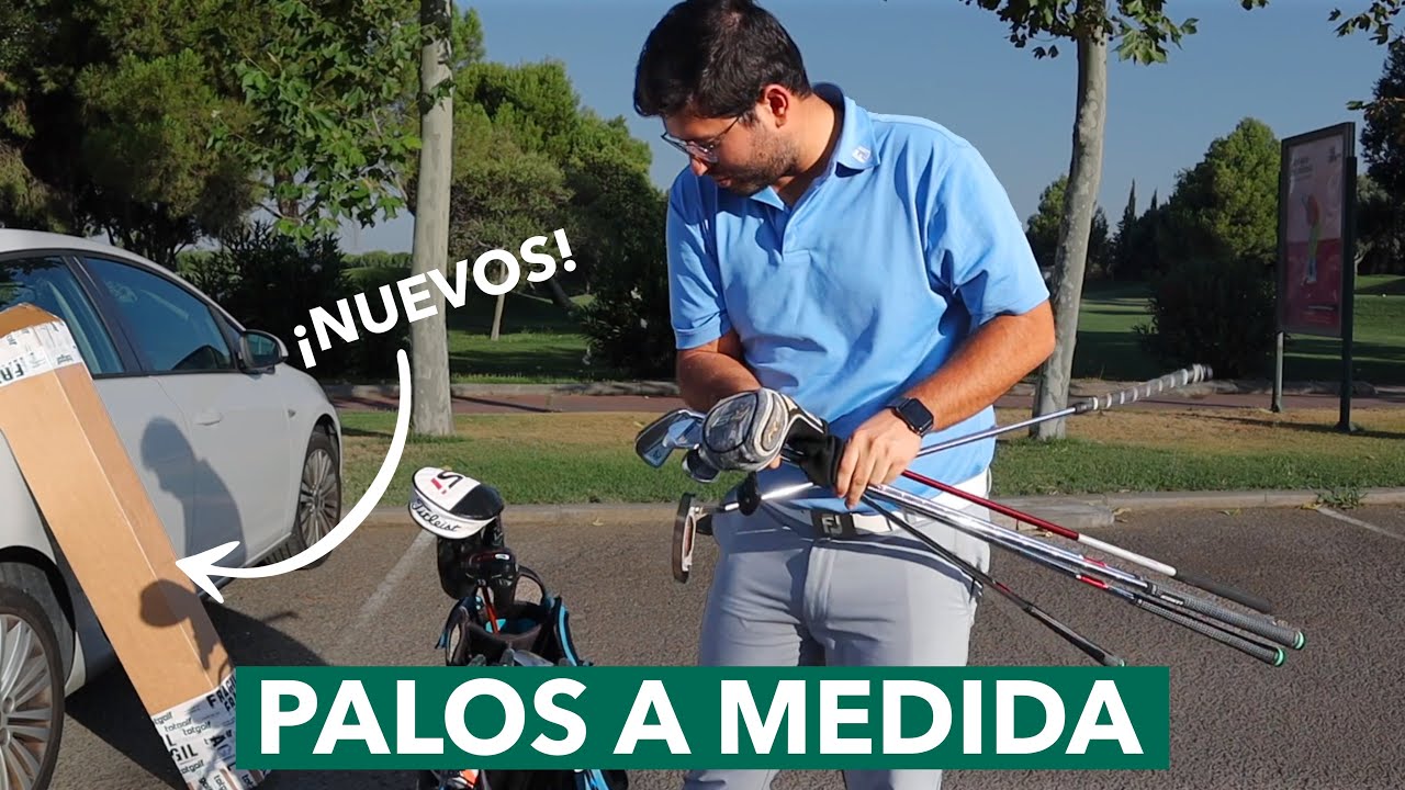 PRIMEROS 9 HOYOS con mis NUEVOS PALOS A MEDIDA - YouTube