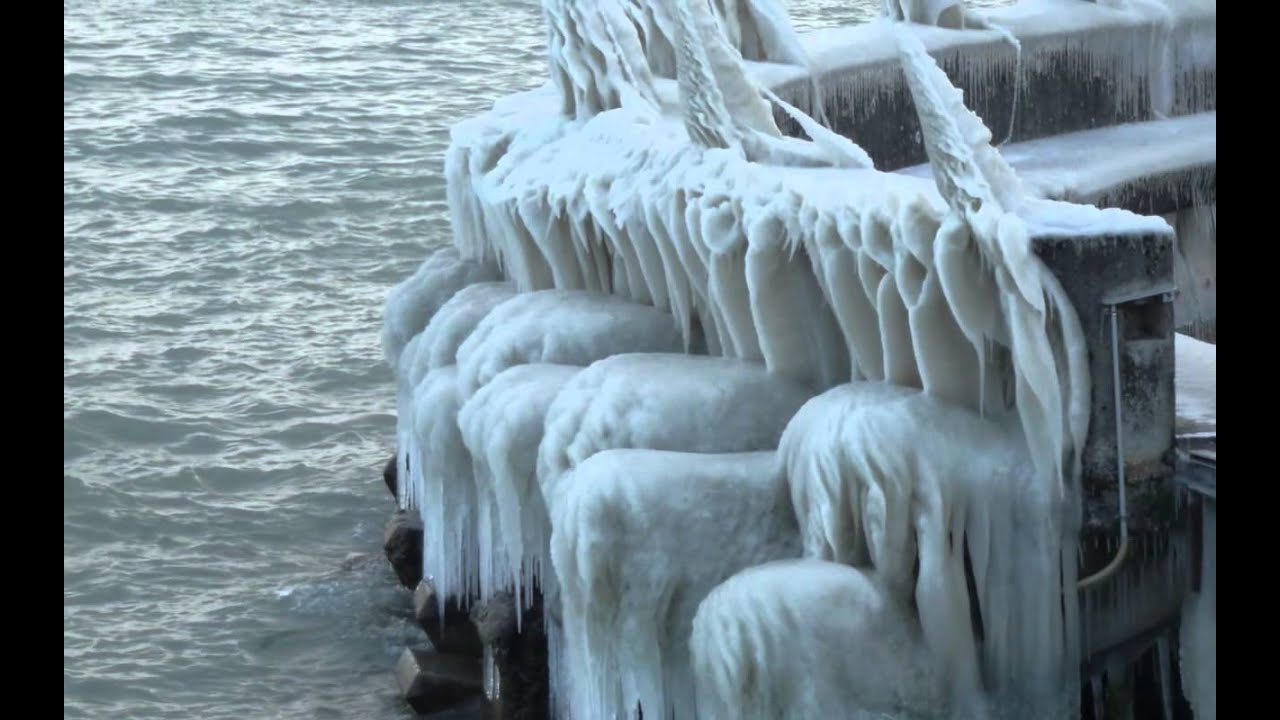 Bise février 2012- Ice storm in Versoix, Switzerland - YouTube