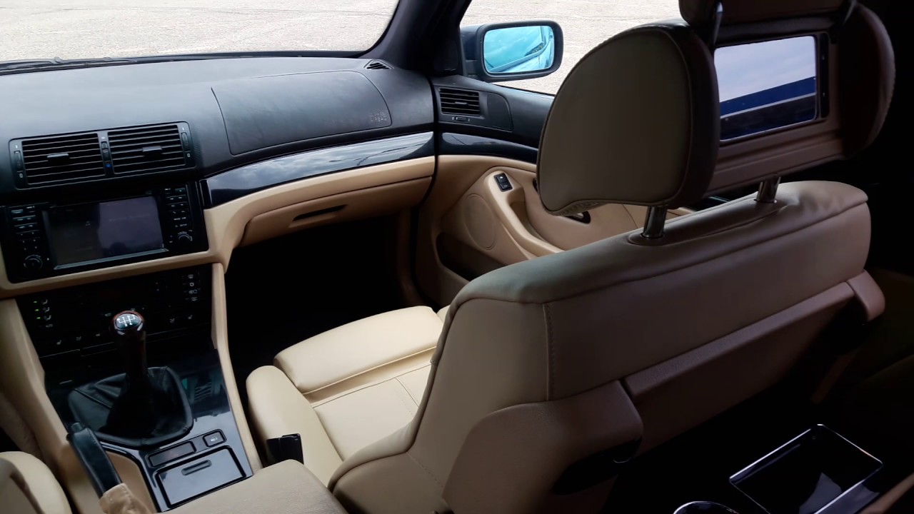 Bmw e39 rear armrest control - YouTube