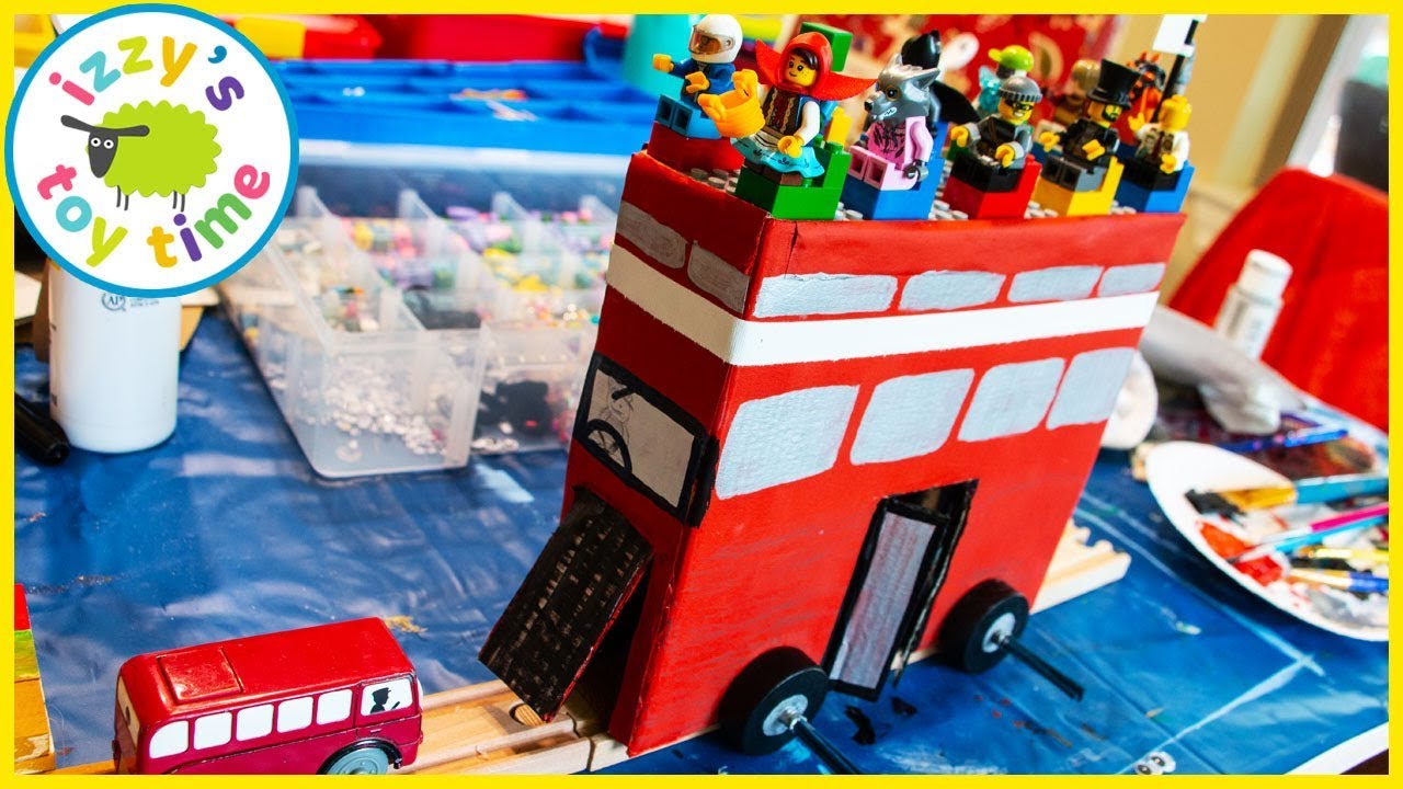 Cars ! Custom Train DOUBLE DECKER LEGO BUS! - YouTube