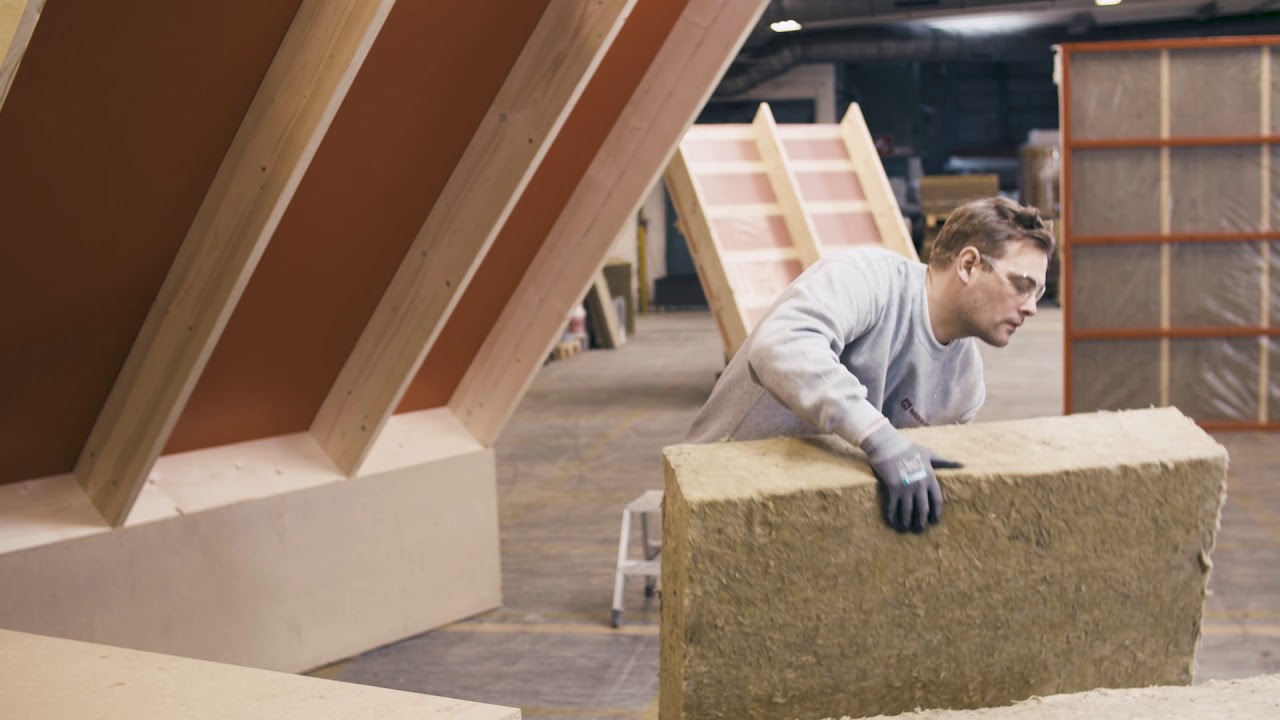 Isolering af skråvæg med ROCKWOOL Flexibatts - YouTube