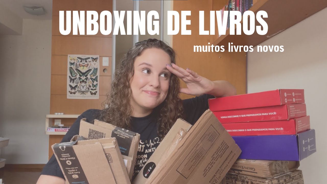 UNBOXING DE LIVROS NOVOS | book haul - YouTube