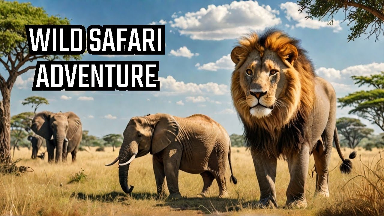Amazing Scene of Wild Animals In 4K - Scenic Relaxation Film 🐘🌿🌅 - YouTube