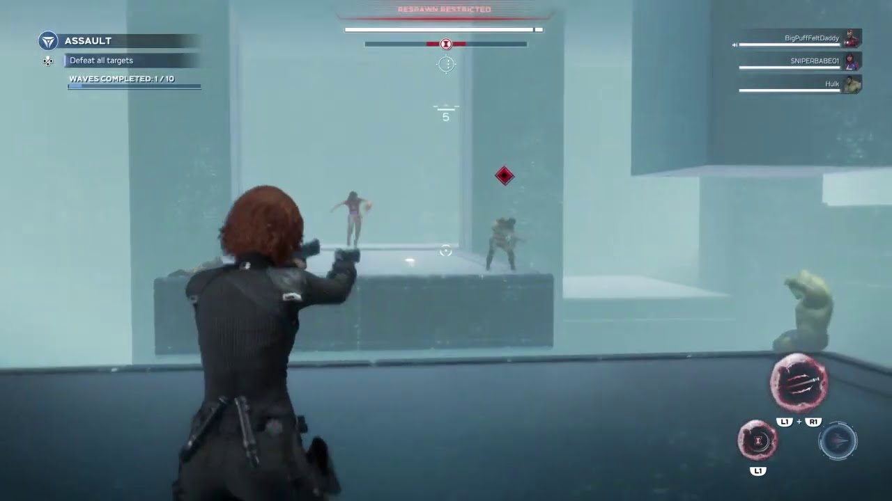Marvel's Avengers Black Widow Gameplay | Training Room - YouTube