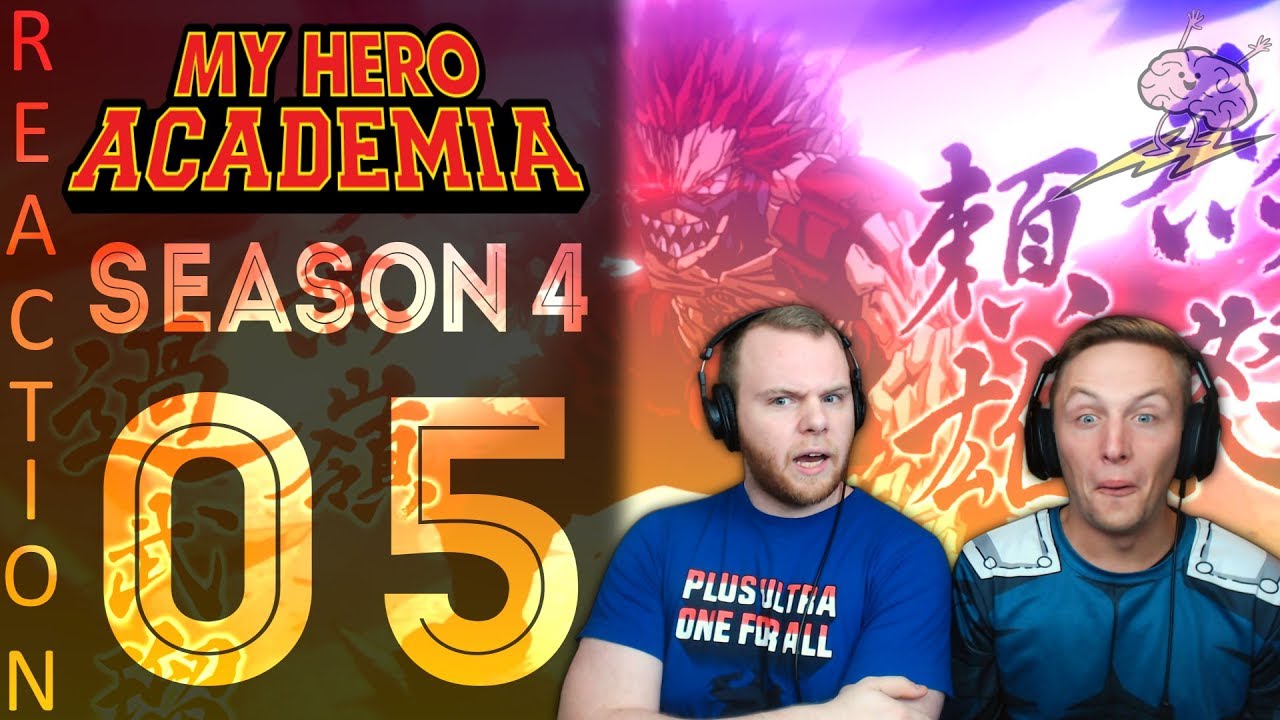 SOS Bros React - My Hero Academia Season 4 Episode 5 - Red Riot is ...