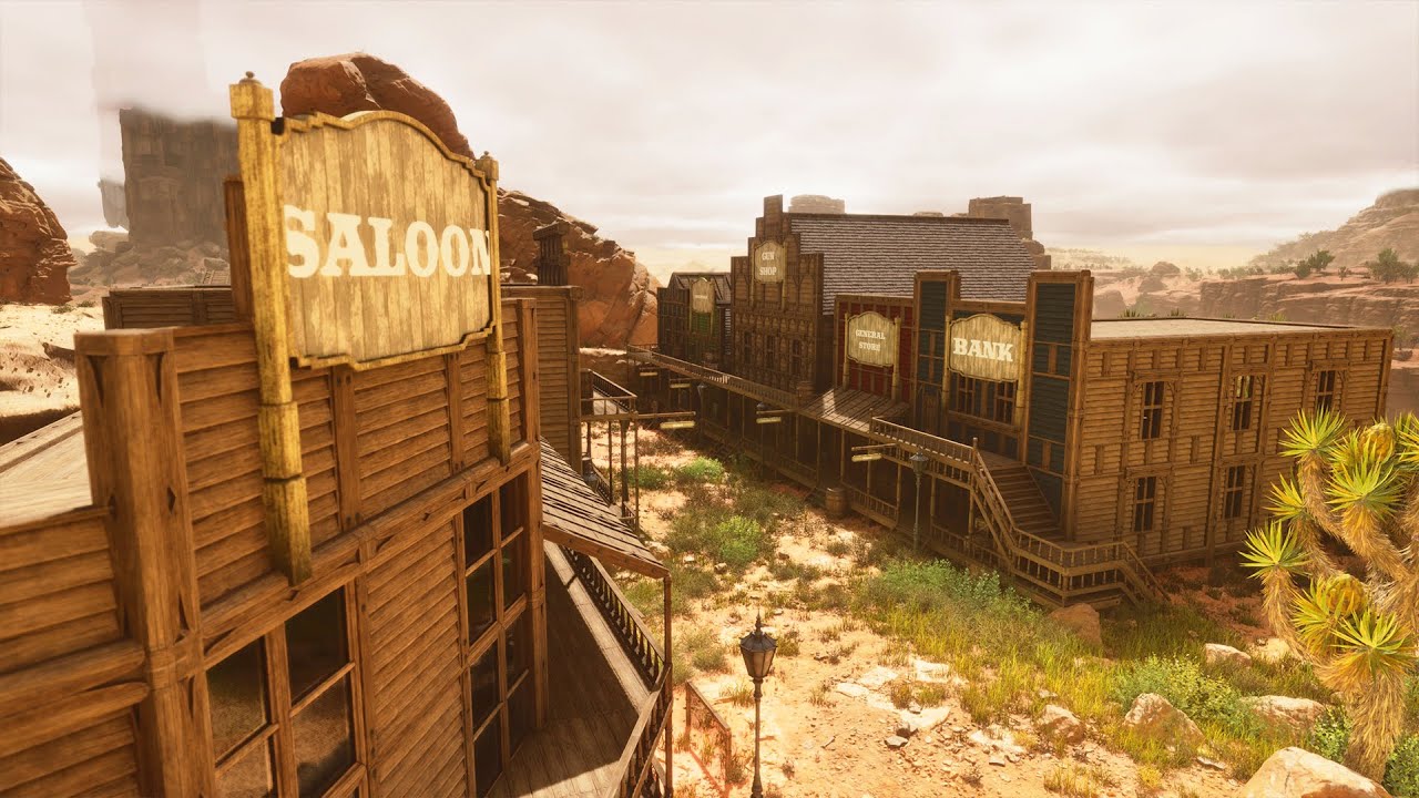 I Am Building a Western Town in ARK: Survival Ascended! - YouTube