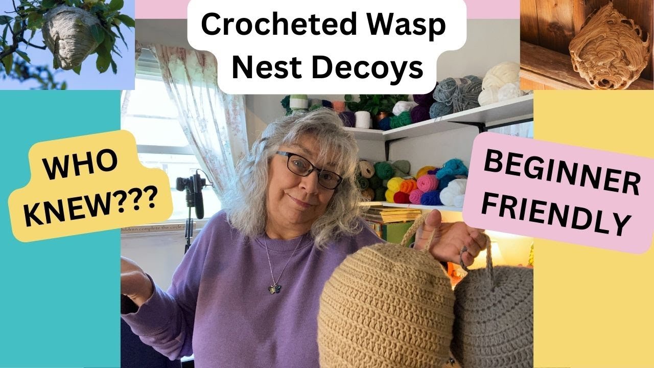 Crocheted Wasp Nest Decoys / Beginner Friendly - YouTube