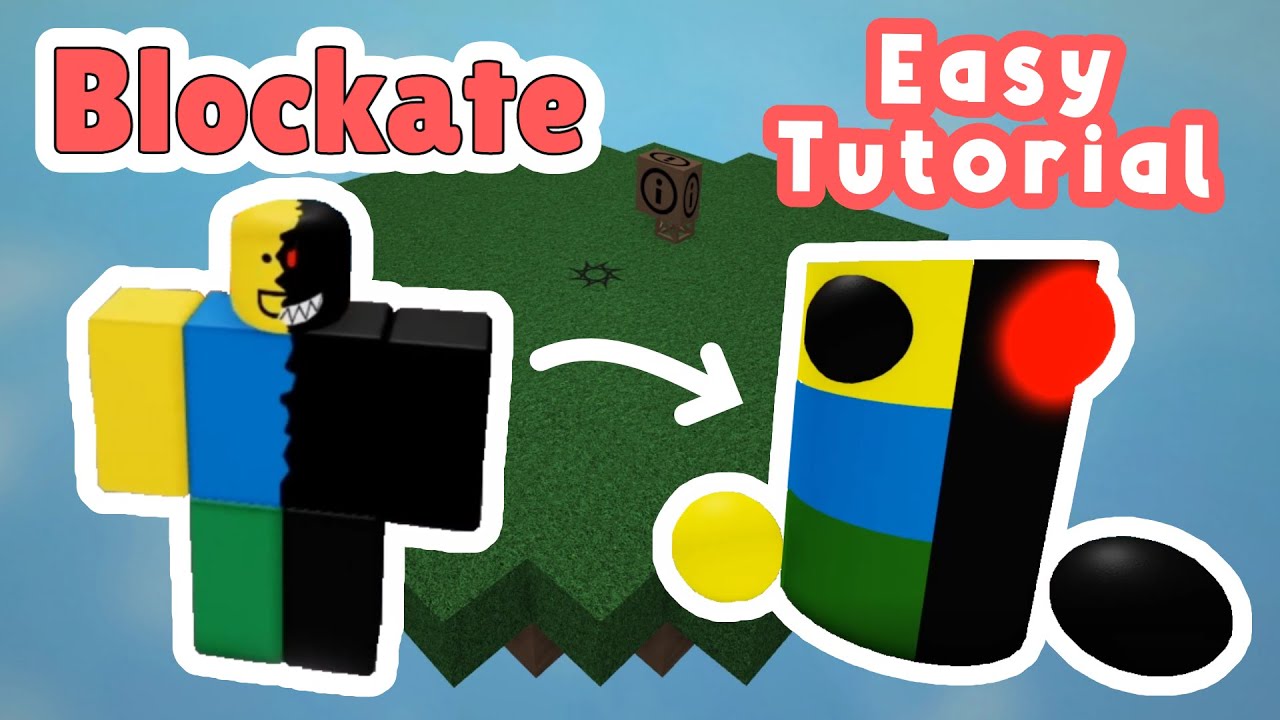 Easy Blockate Tutorial | How to make humans (+bonus ghost!) - YouTube