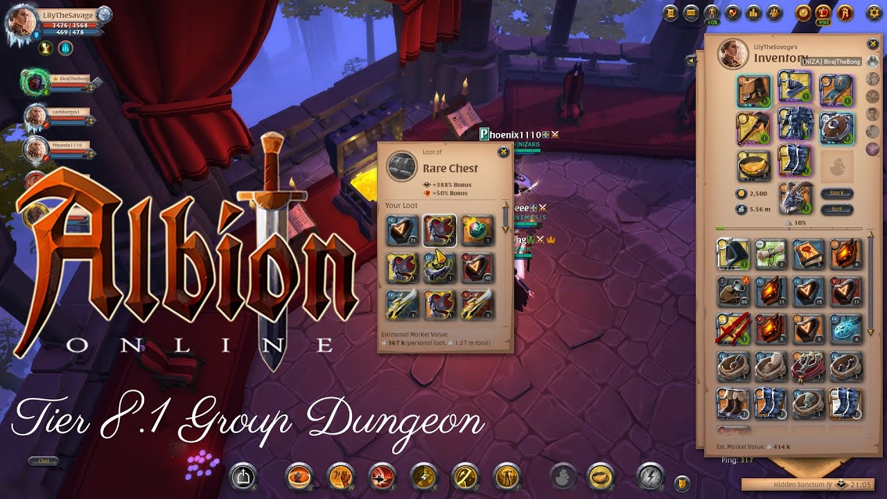 Albion Online - Tier 8.1 Group Dungeon - Morgana Fang - 1.2mil+ Chest ...