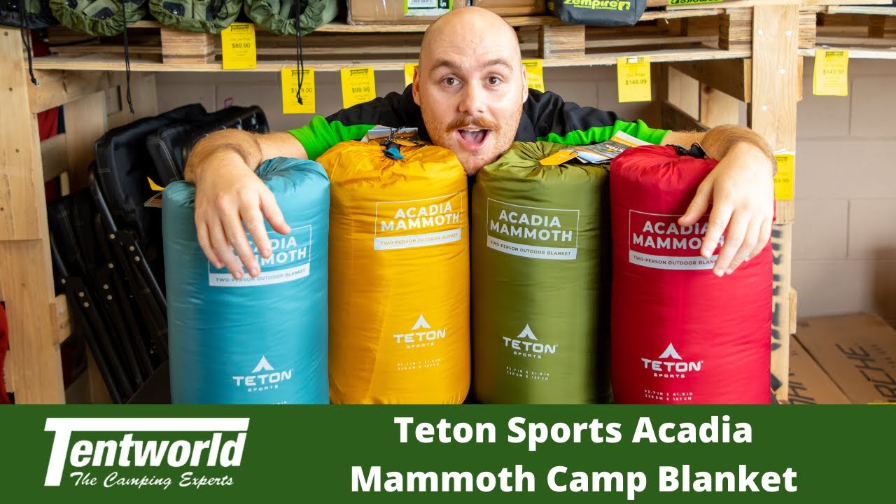 Colourful and cozy! - Teton Sports Acadia Mammoth Camp Blanket - YouTube