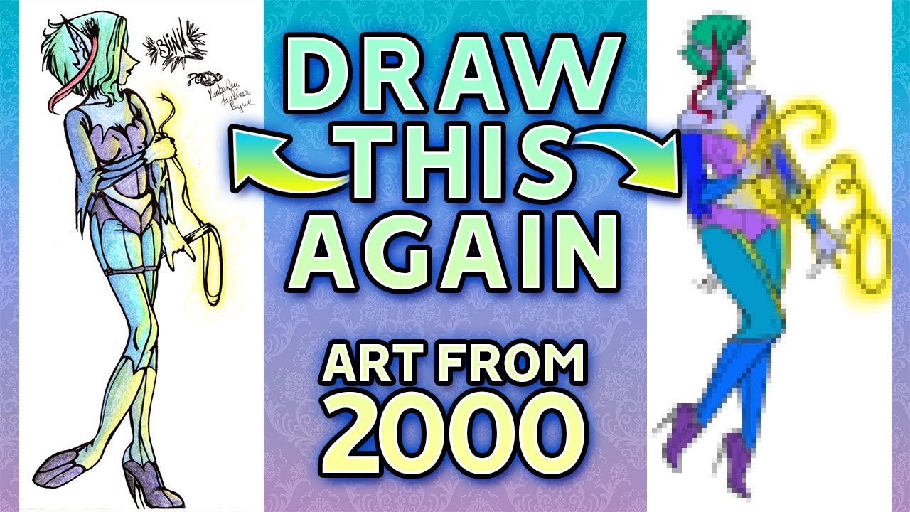 Redrawing the First Art in my First Sketchbook • Draw This Again: 2000 ...