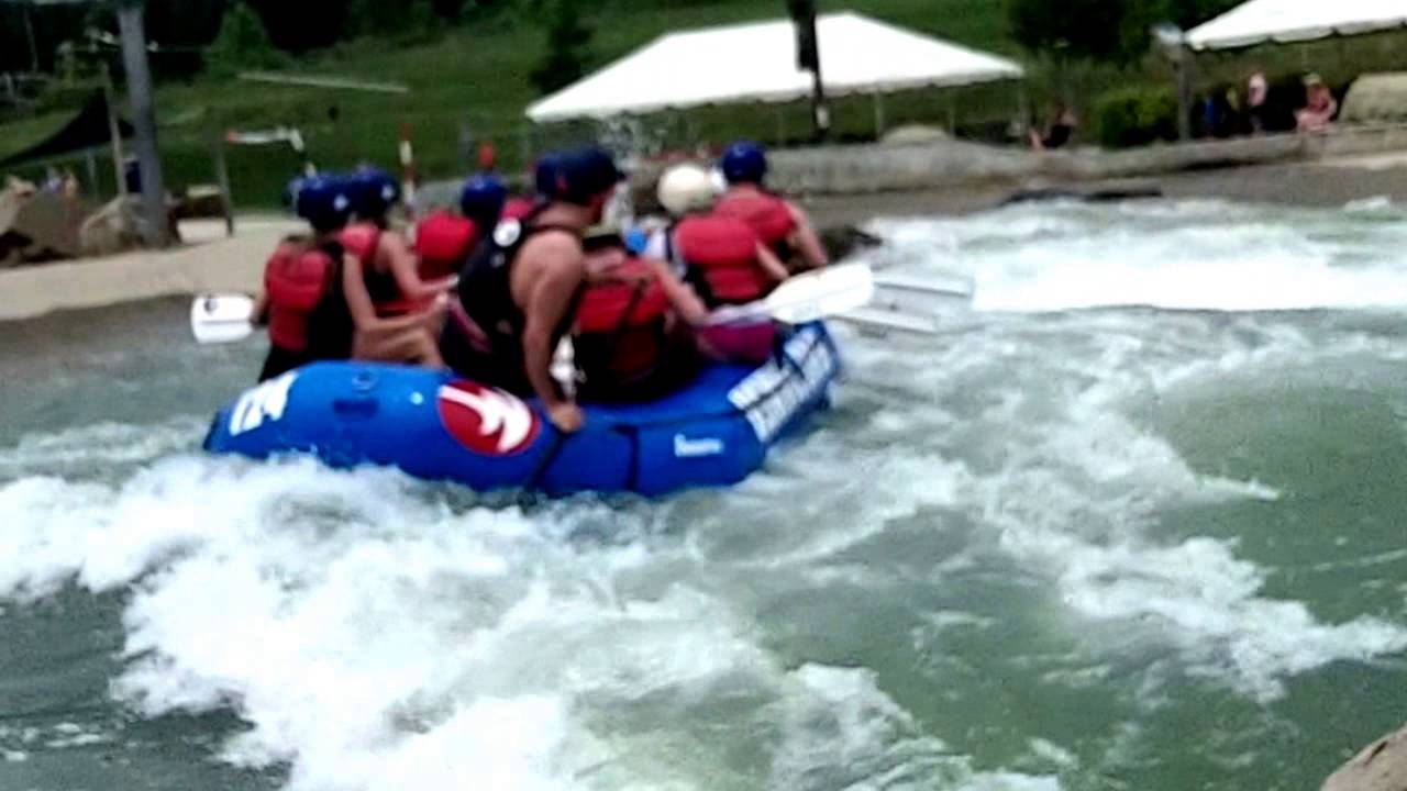 U.S. National Whitewater Center Class IV Rapids - YouTube