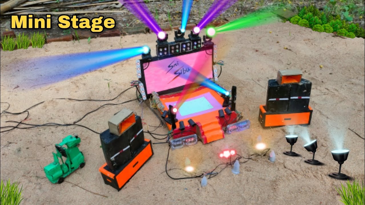 Mini stage Making part 2 At Home | How to Make Mini stage | Dj box or ...