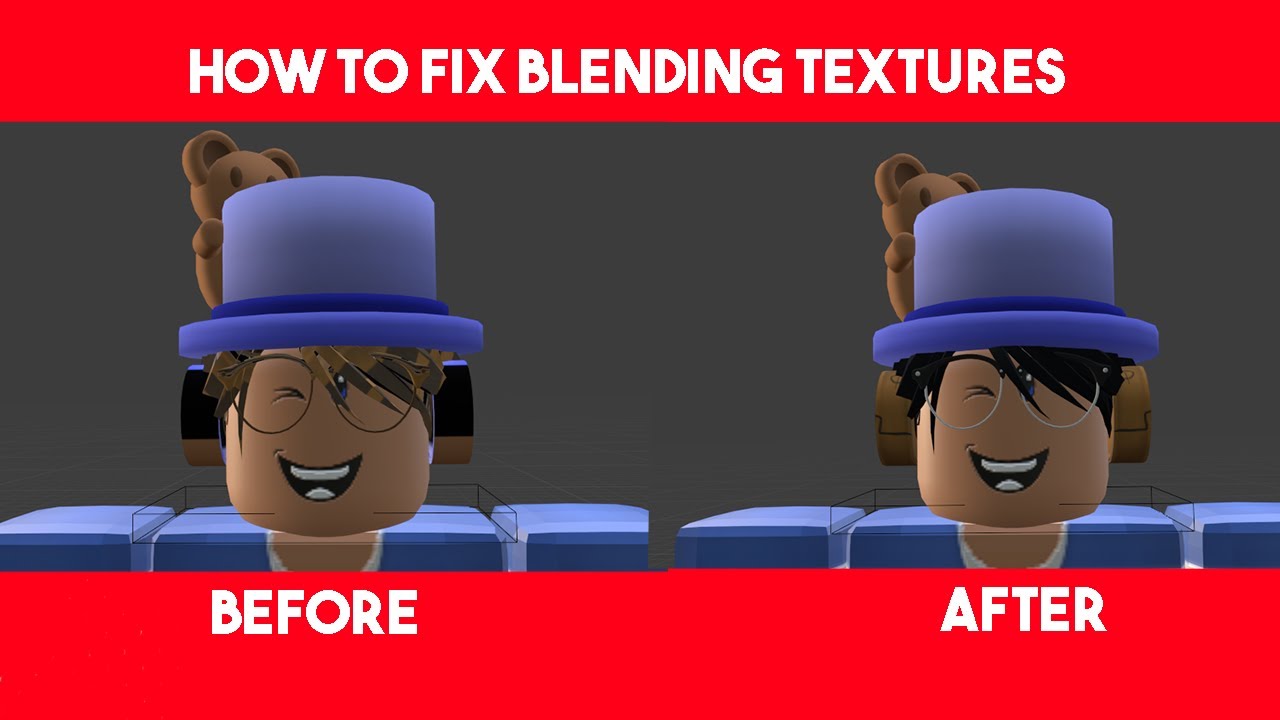 How to fix blending Textures in Blender, Rig, Roblox - YouTube