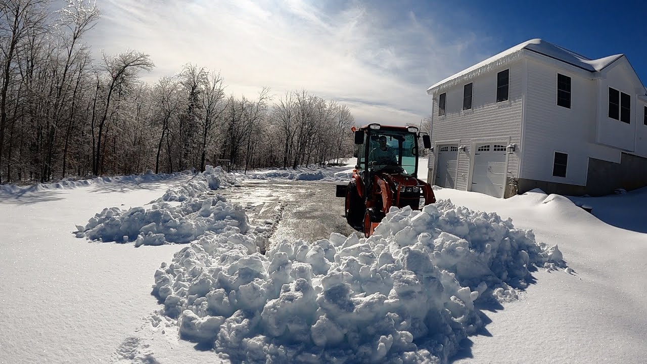 #88 Loader Snow/Ice Removal: Trying Something New - YouTube