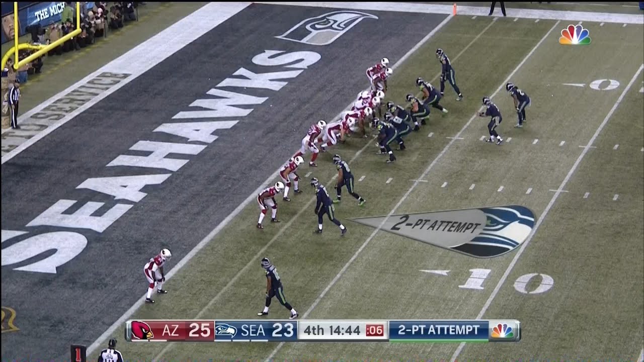 Seattle Seahawks 2 Point Conversion EPIC FAIL - YouTube