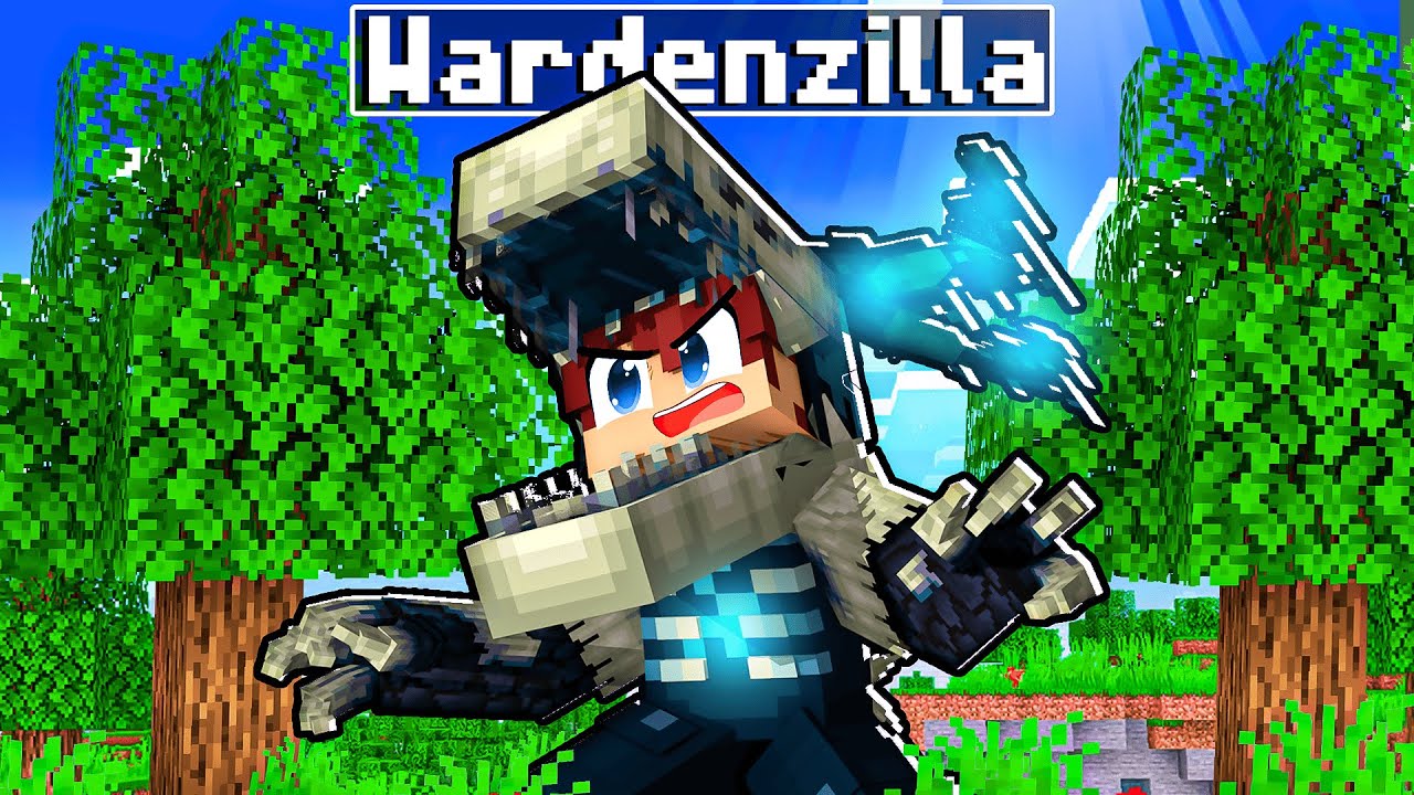 JOGANDO como um GAROTO WARDENZILLA no Minecraft - YouTube