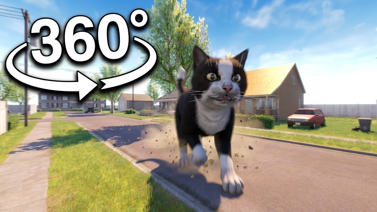 360° VR Escape from Maxwell the Cat - YouTube