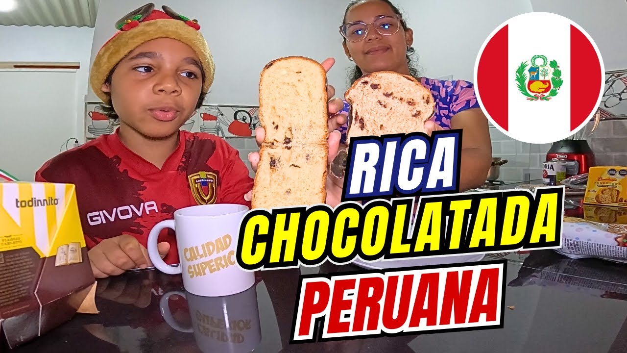 CHOCOLATADA PERUANA Con el RICO PANETÓN, Venezolanos en Perú - YouTube