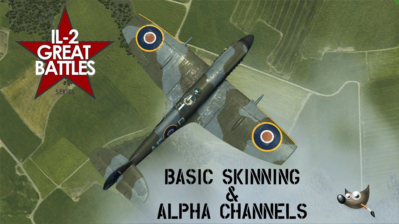 Basic Skinning and Alpha channels in Il-2 Great Battles series - YouTube