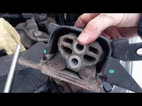 Как заменить левую подушку двигателя Киа Рио 4замена подушки - YouTube