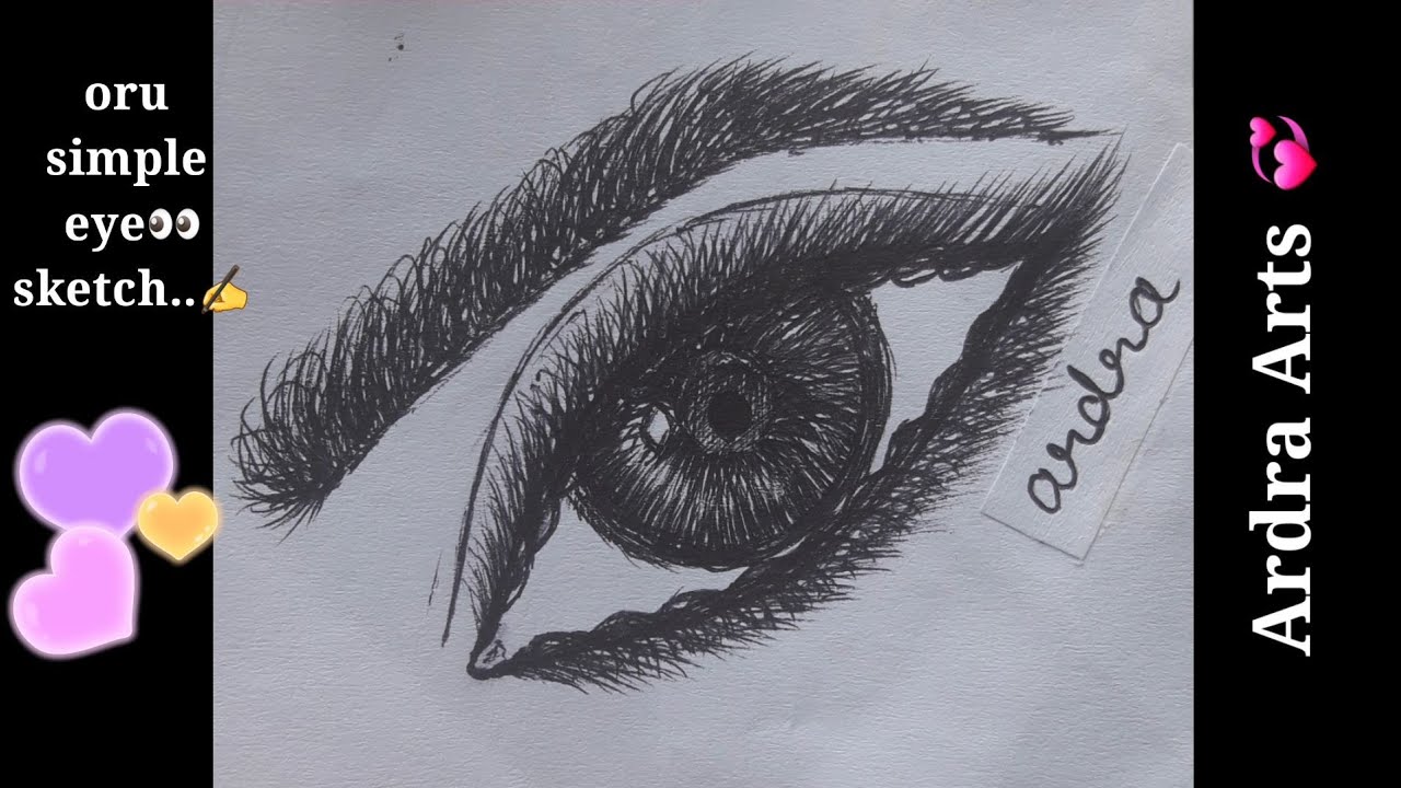 My art🤗 ||eye drawing👁||pen drawing ||eye drawing tutorial || Ardra ...