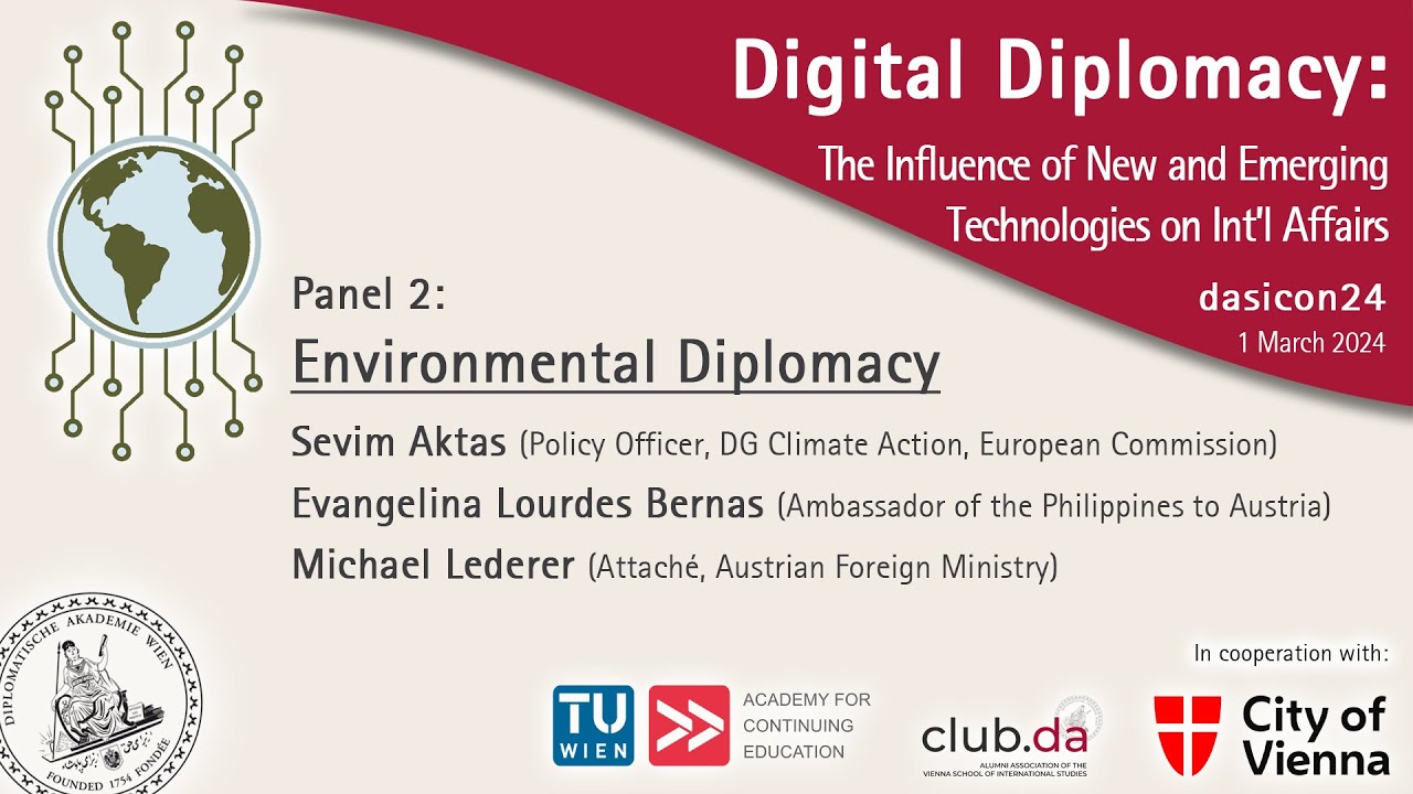 dasicon24: Digital Diplomacy | Panel 2: Environmental Diplomacy - YouTube