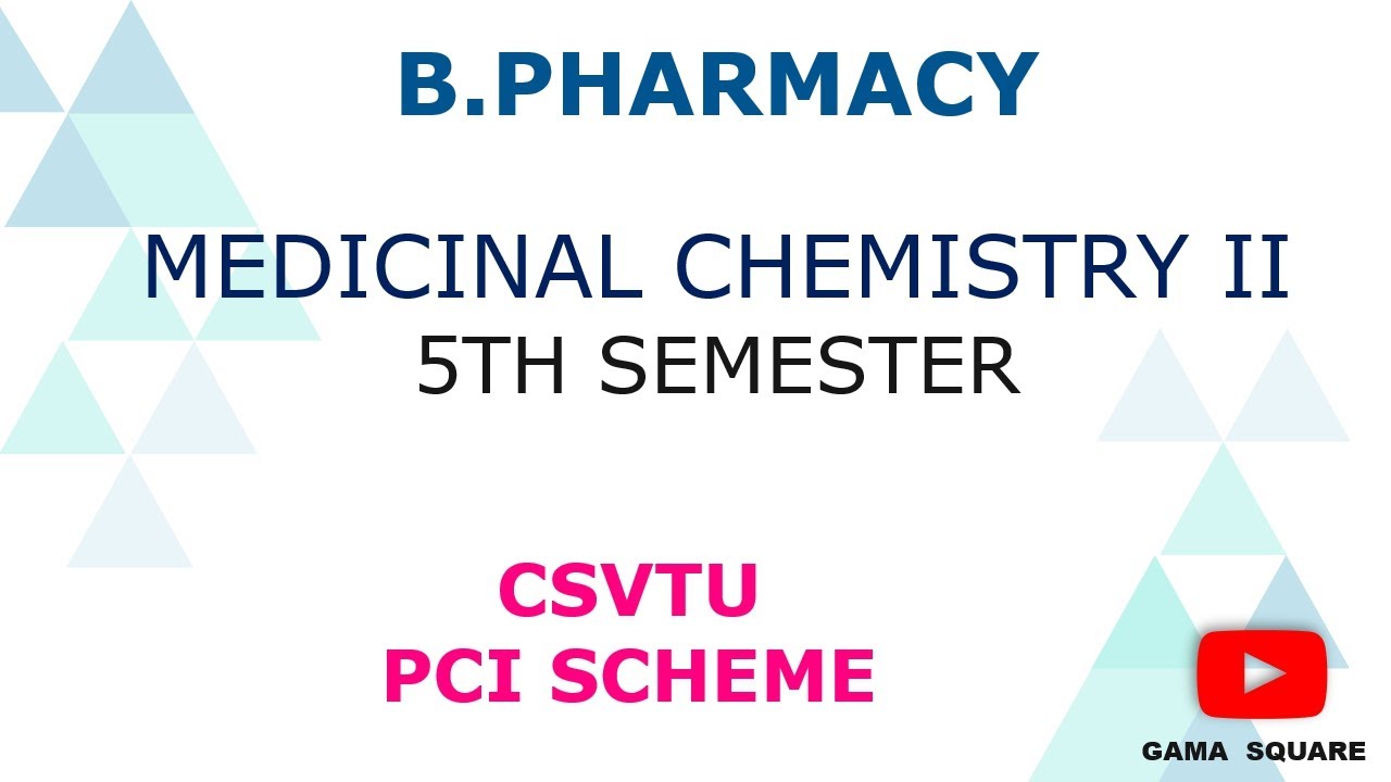 B.PHARMACY / MEDICINAL CHEMISTRY II / 2023 / END SEM QUESTION PAPER ...