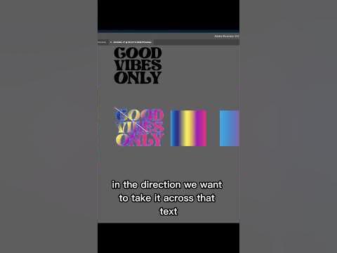 How to Apply Gradients to Text in Adobe Illustrator | # ...